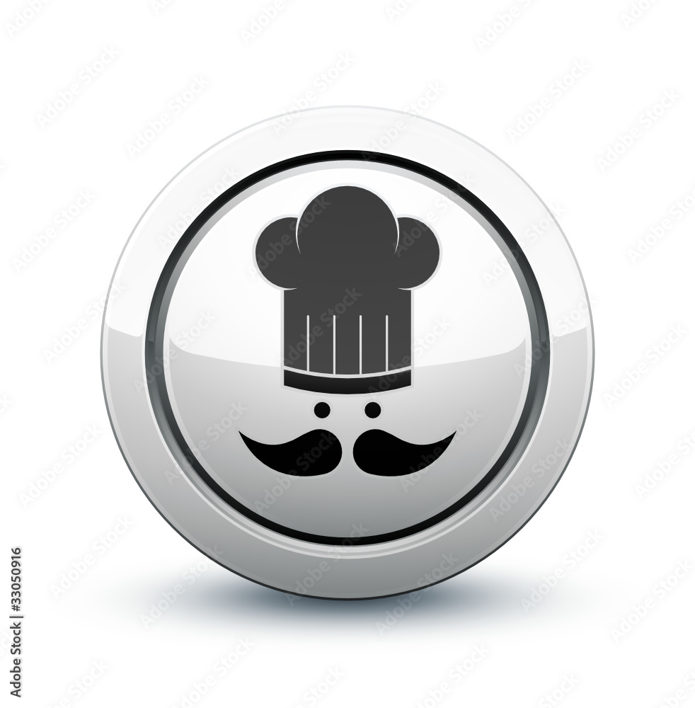 Vecteur Stock icône cuisinier | Adobe Stock