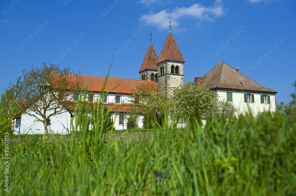 Insel Reichenau mit Kirche St. Peter und Paul Stock Photo | Adobe Stock