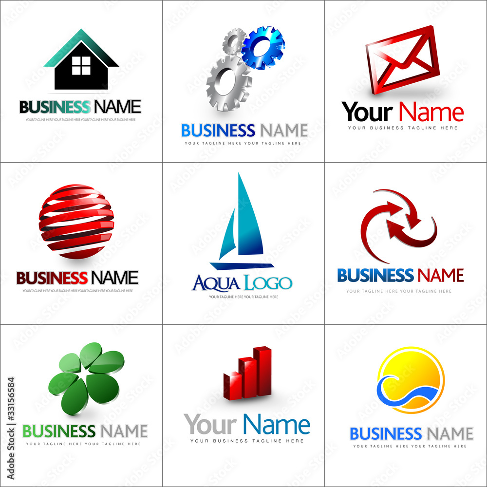 serie loghi Stock Vector | Adobe Stock