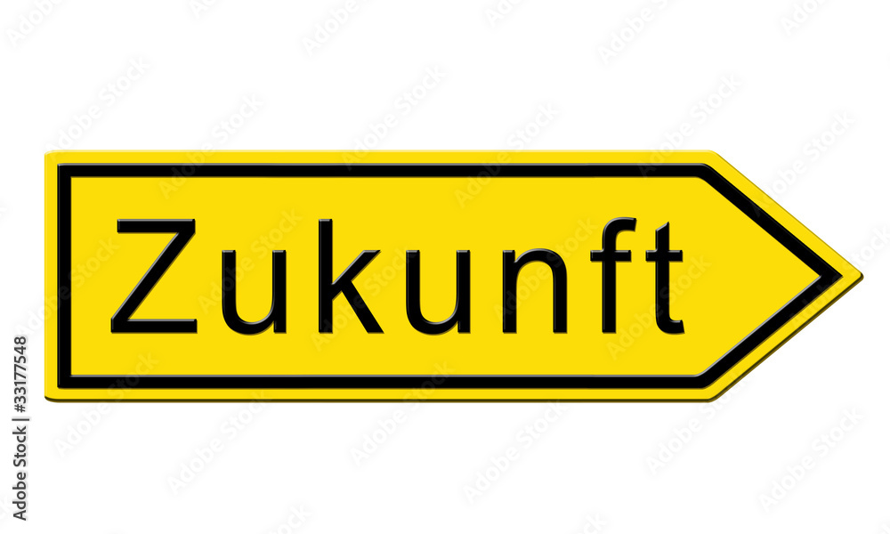 Schild Pfeil Zukunft Stock Illustration | Adobe Stock