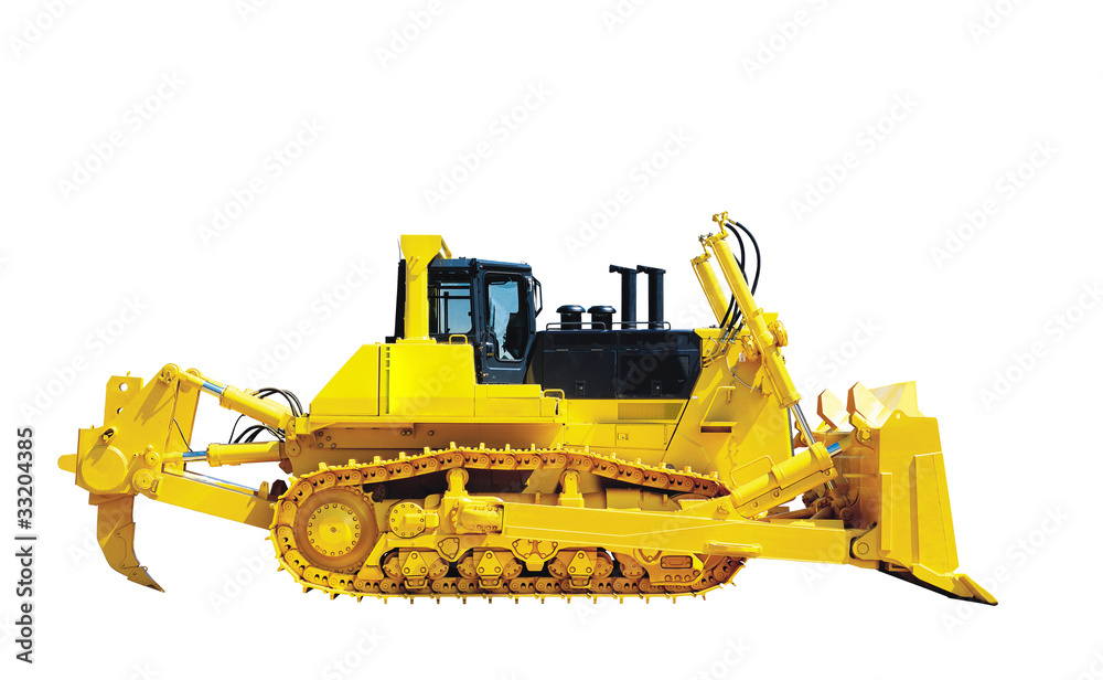 New Dozer side isolated Stock Photo | Adobe Stock