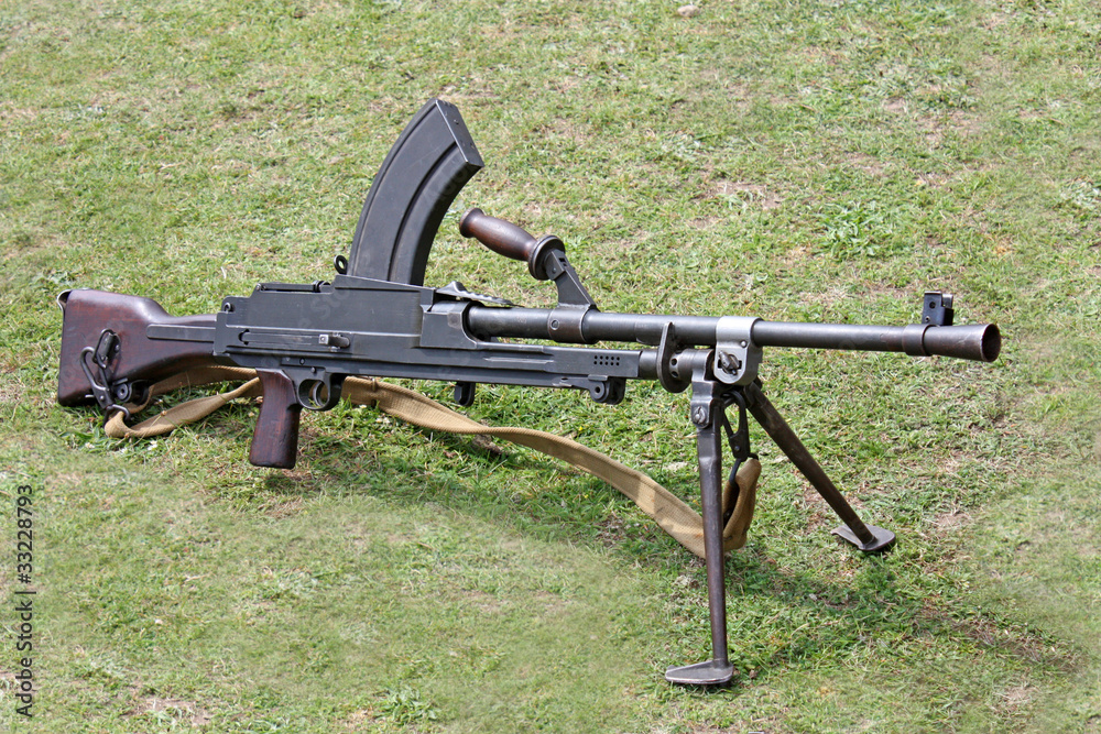 A Second World War British Army Machine Gun. Stock Photo | Adobe Stock