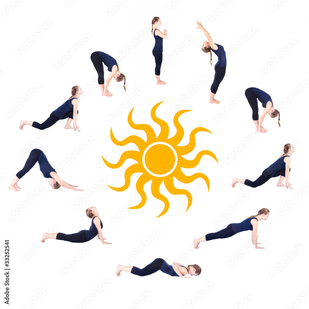 Surya Namaskar Sun Salutation Yoga