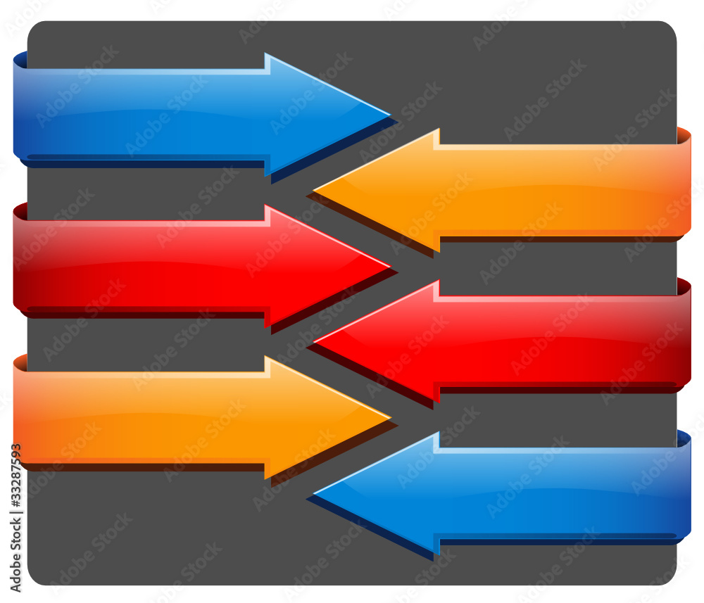 BLOCK ARROWS (flowchart connectors banners web buttons shapes) Stock ...