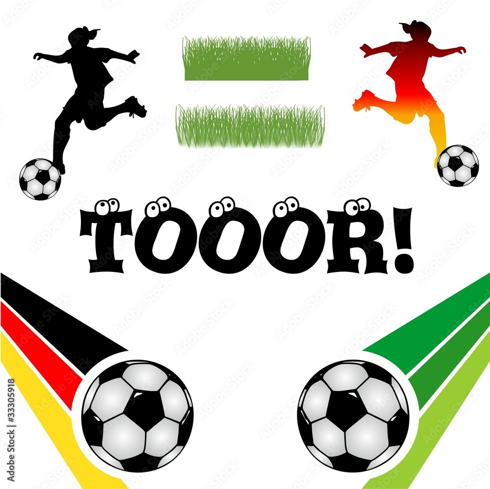 Fußball /Toor/ Stock Vector | Adobe Stock