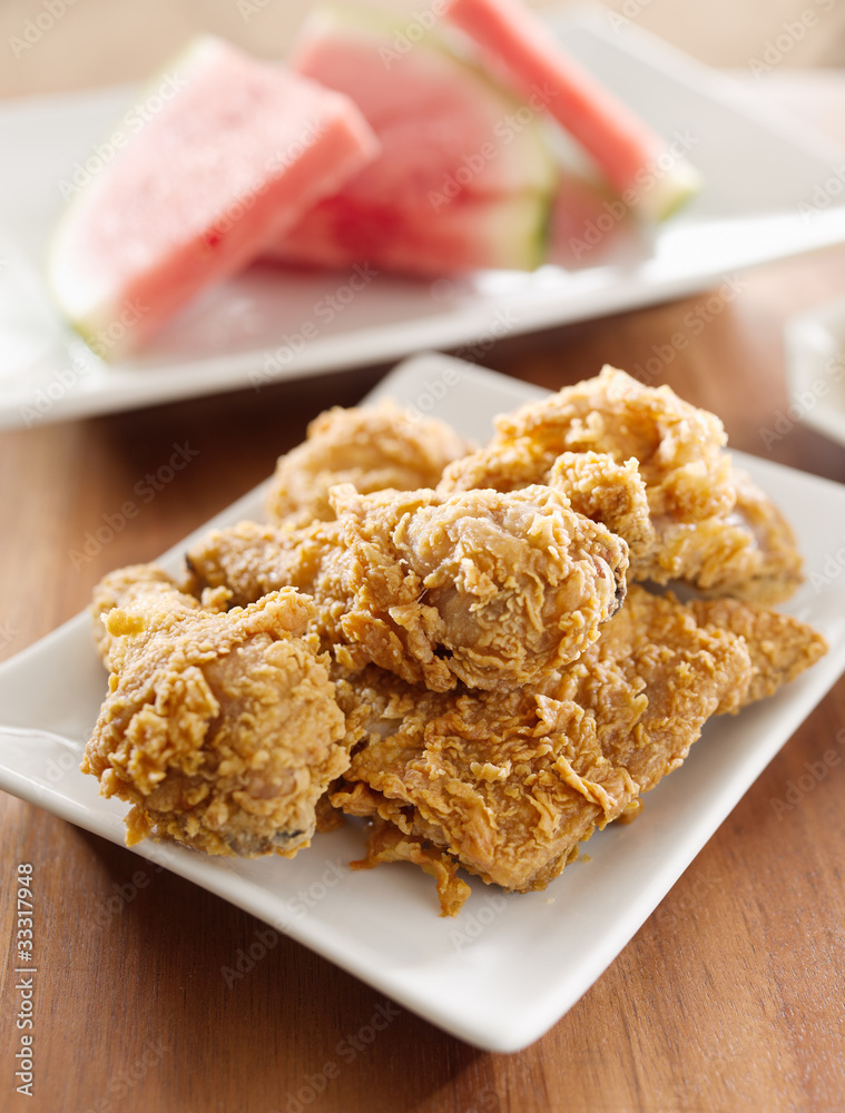 Fried Chicken Watermelon