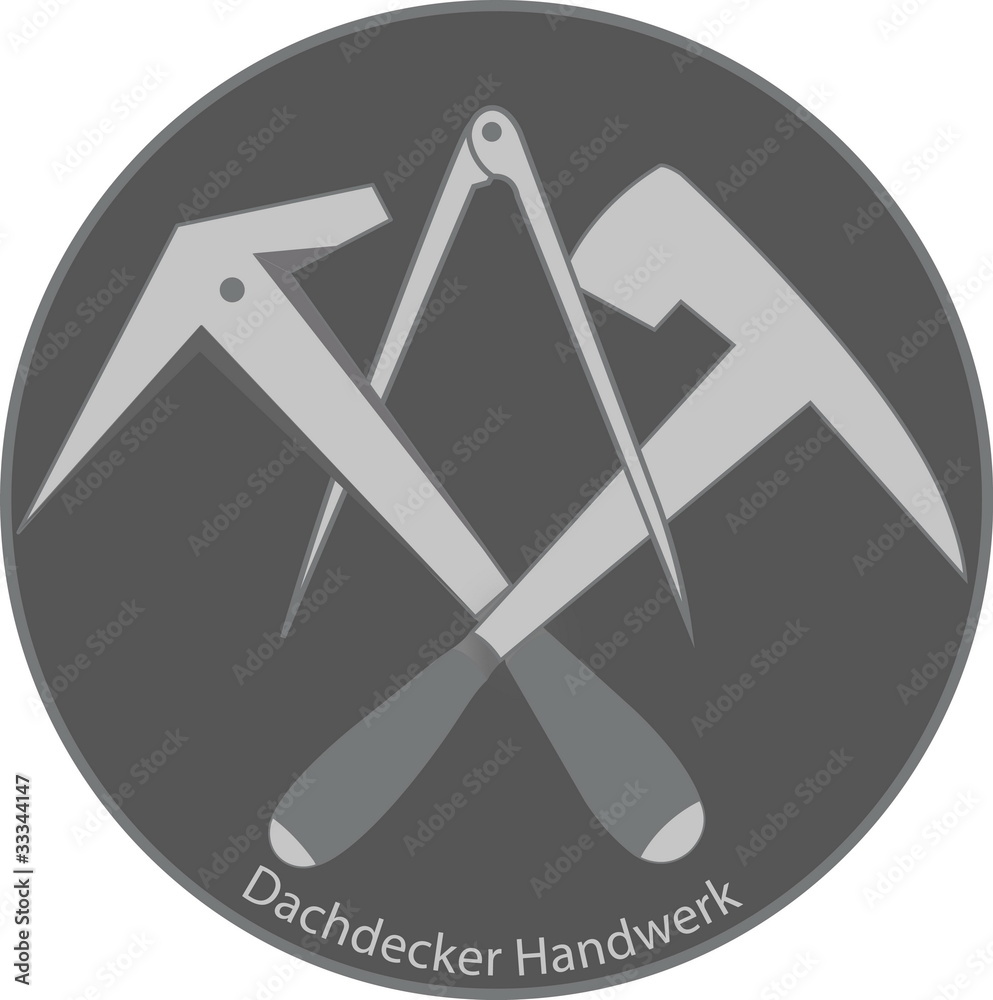 Dachdeckersymbol Stock-Vektorgrafik | Adobe Stock