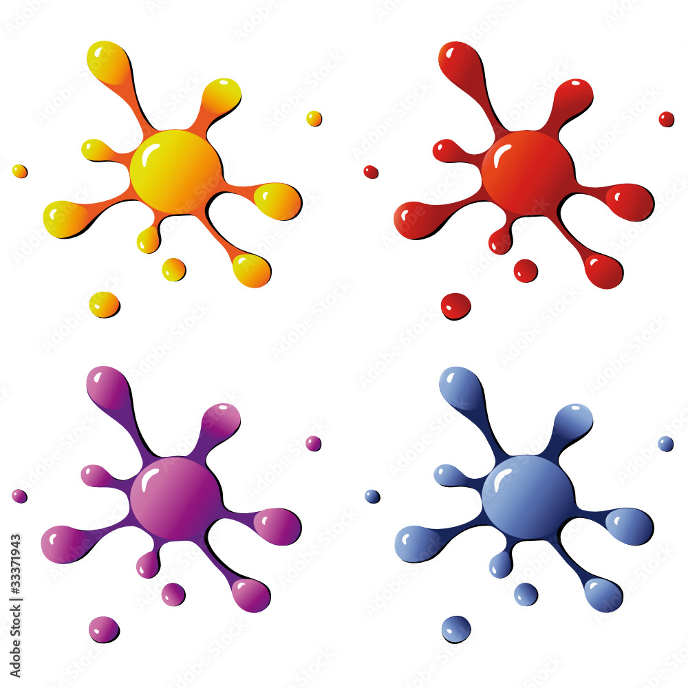 Farbkleckse Stock-Vektorgrafik | Adobe Stock