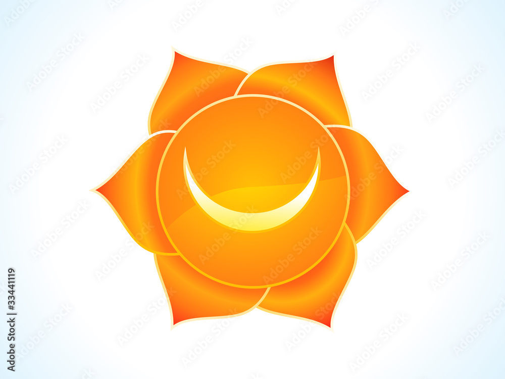 detailed sacral chakra Stock Vector | Adobe Stock