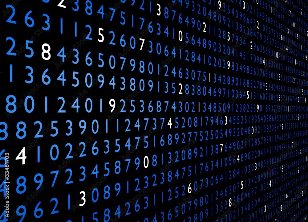 Random Numbers Stock Illustration | Adobe Stock