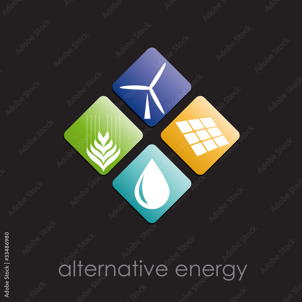 Logo alternative energy # Vector Stock Vector | Adobe Stock