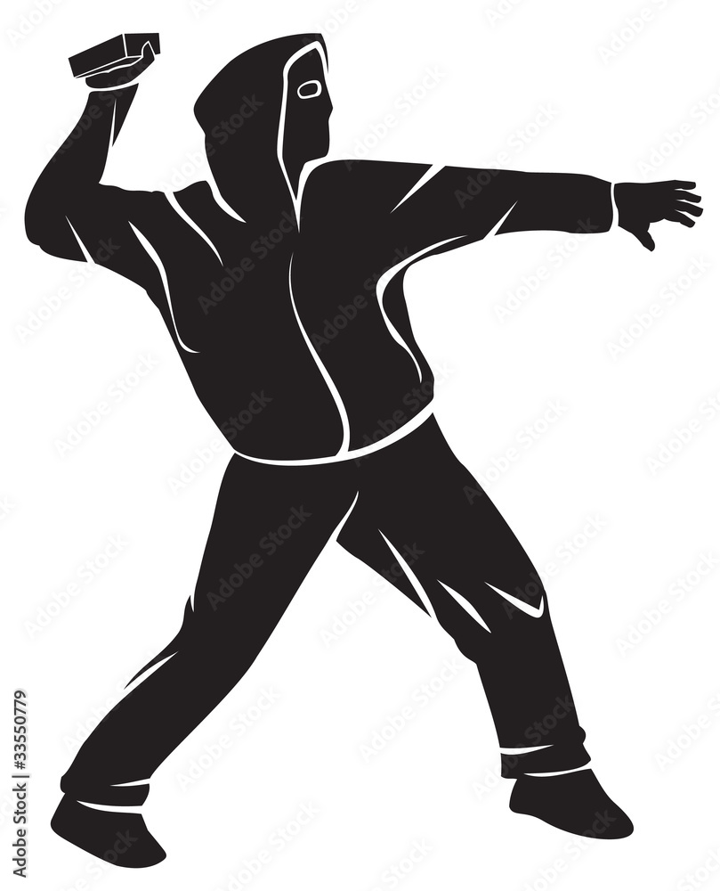 demonstrator (hooligan) Stock Vector | Adobe Stock