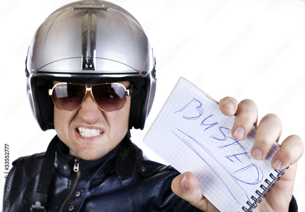 portrait of a angry policeman Stock Photo | Adobe Stock