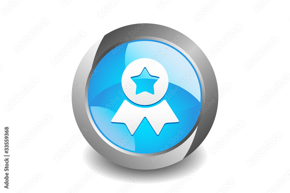 Medal Button Stock Vector | Adobe Stock