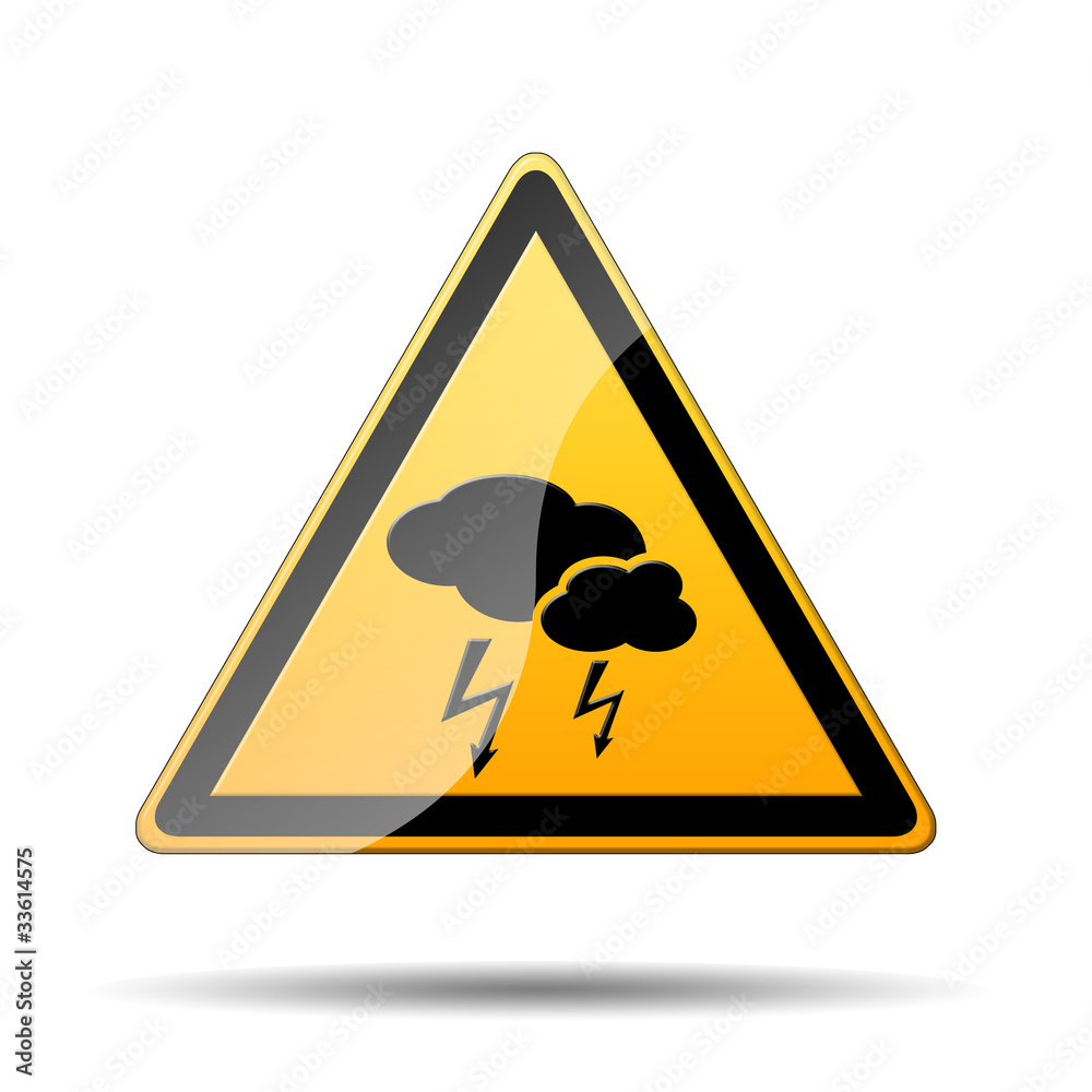 Señal peligro amarilla simbolo tormenta ilustración de Stock | Adobe Stock Señal peligro amarilla simbolo tormenta ilustración de Stock | Adobe Stock