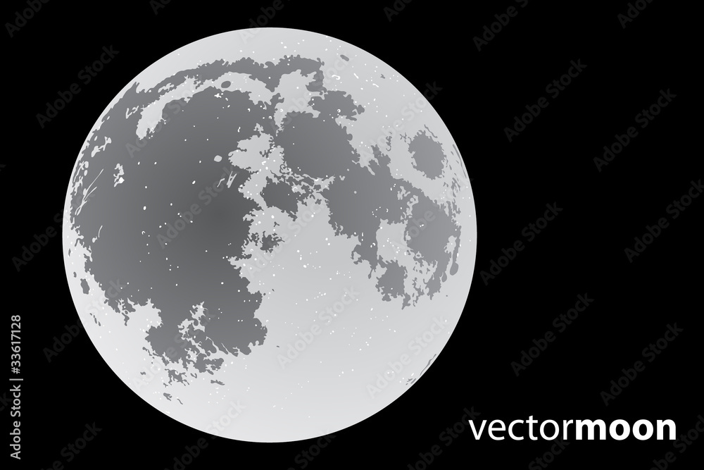 vector moon Stock Vector | Adobe Stock