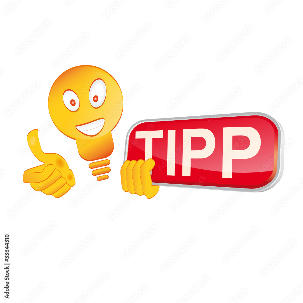 Tipp Glühbirne Stock-Vektorgrafik | Adobe Stock