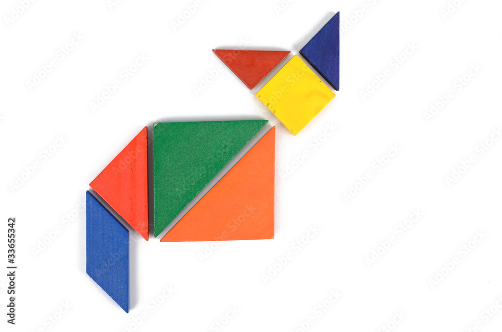 Chinese tangram Stock Photo | Adobe Stock