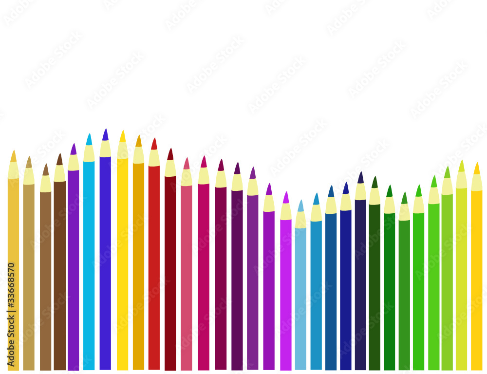 Buntstifte Stock Vector | Adobe Stock