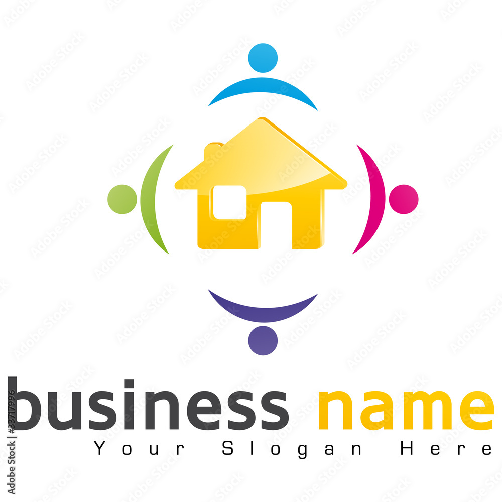 logo maison Stock Vector | Adobe Stock