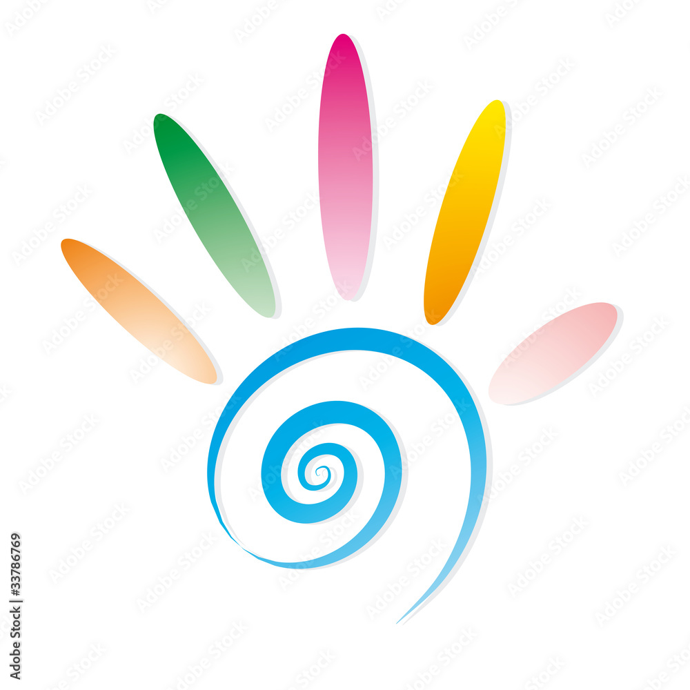 Vettoriale Stock mano colorata | Adobe Stock