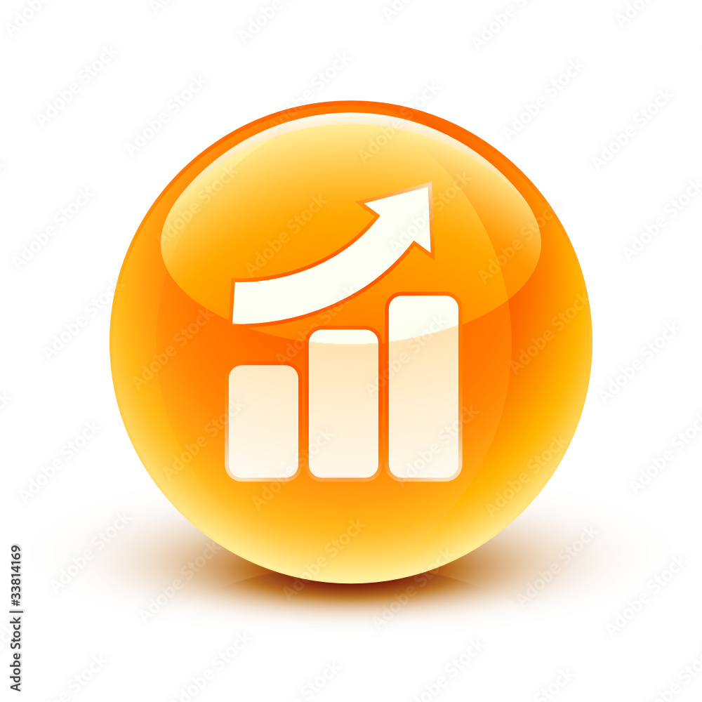 icône graphique diagramme / graph icon Stock Vector | Adobe Stock