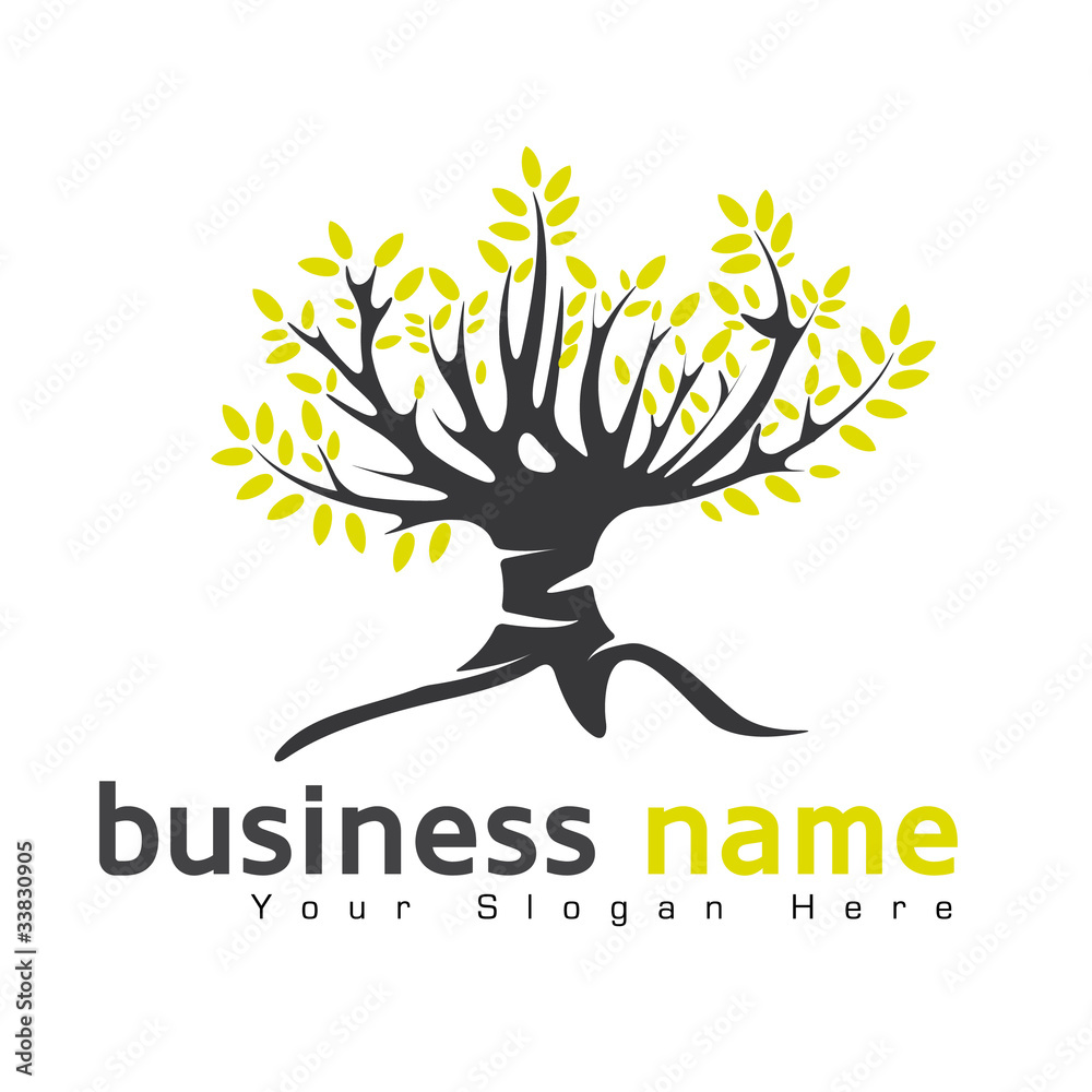 logo arbre Stock Vector | Adobe Stock