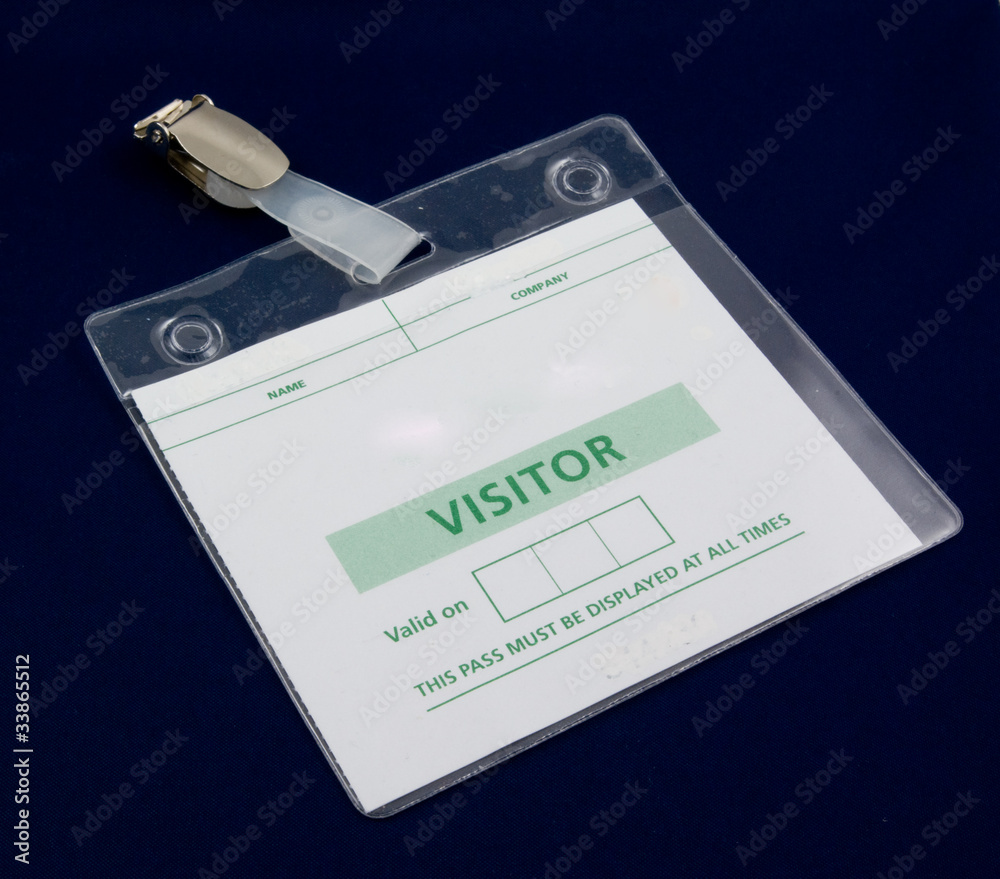 visitor badge Stock Photo | Adobe Stock