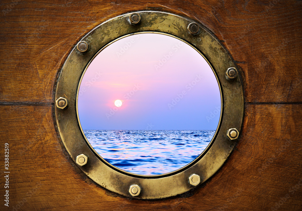 Boat porthole Stock Photo | Adobe Stock