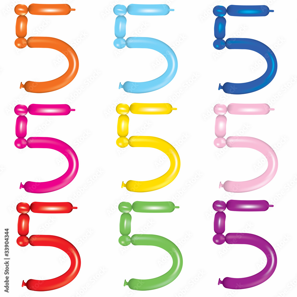 numero 5 vector de Stock | Adobe Stock