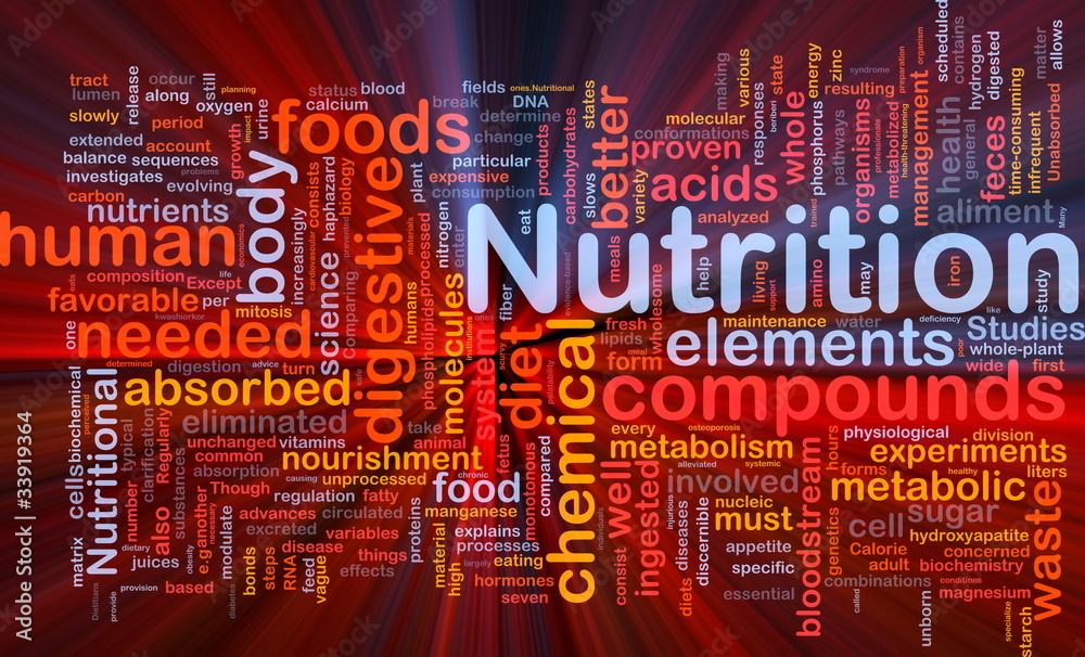 Nutrition health background concept glowing Stock Illustration | Adobe ...