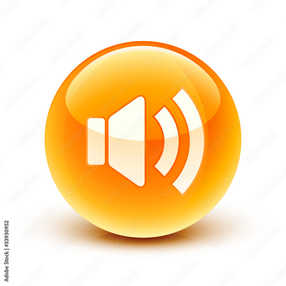 Vecteur Stock icône volume son musique / music sound icon | Adobe Stock
