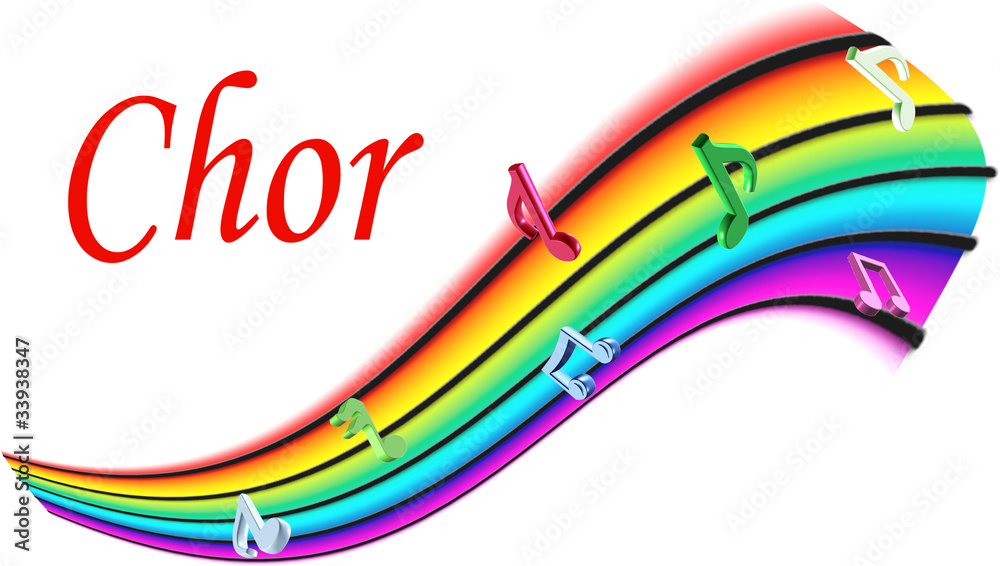 werbung, hintergrund, plakat: chor Stock-Illustration | Adobe Stock