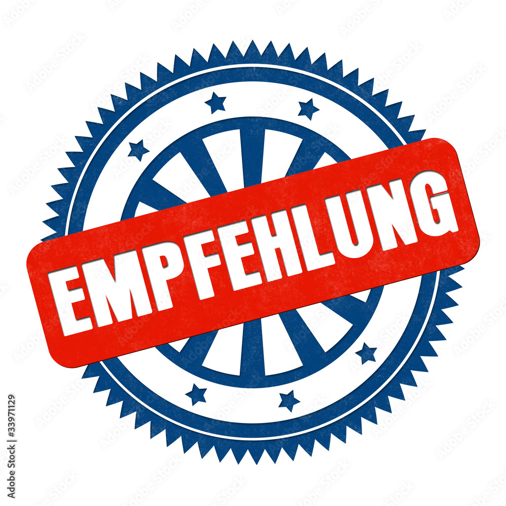 EMPFEHLUNG stempel Stock-Illustration | Adobe Stock