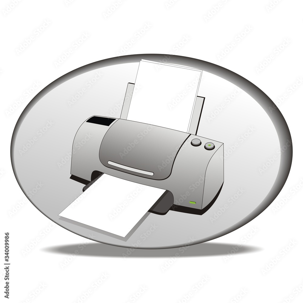 Logo_impresora 2 Stock Vector | Adobe Stock