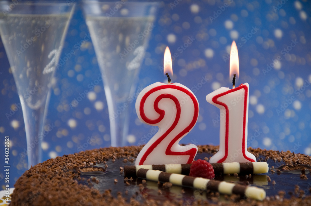 Geburtstag - 21 Jahre Stock Photo | Adobe Stock