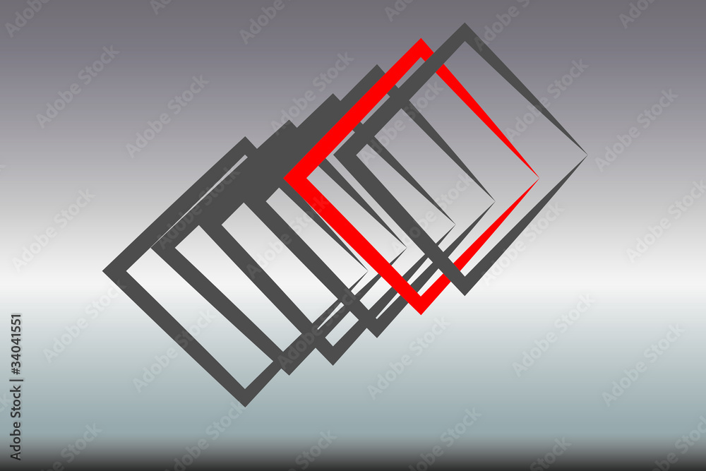 Logo Klammer rot Stock Vector | Adobe Stock