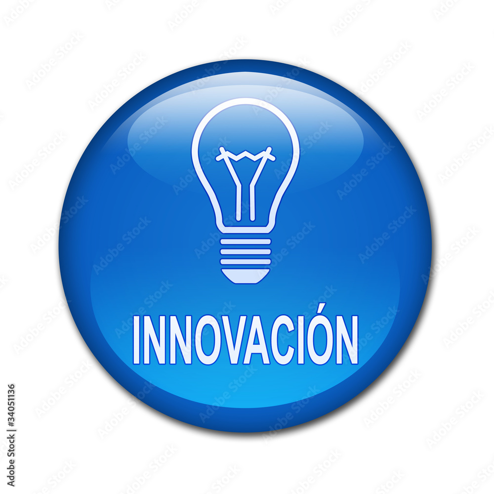 Boton brillante simbolo y texto INNOVACION Stock Illustration | Adobe Stock