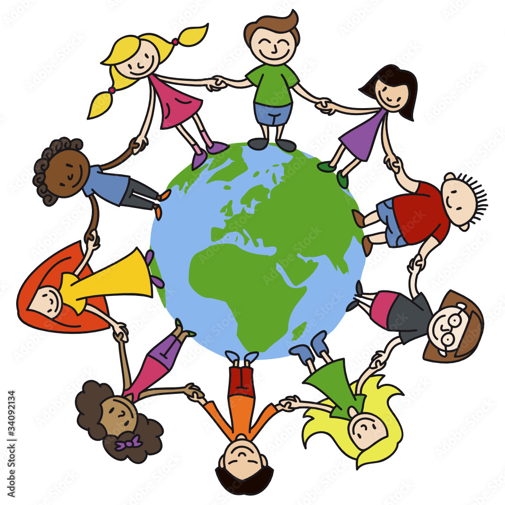 Kinderkreis, Erde, Bunt - Stock - GamesAgeddon