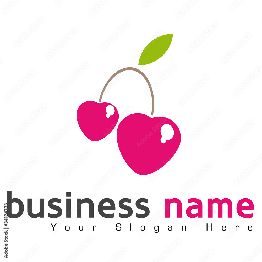 logo cerise Stock Vector | Adobe Stock