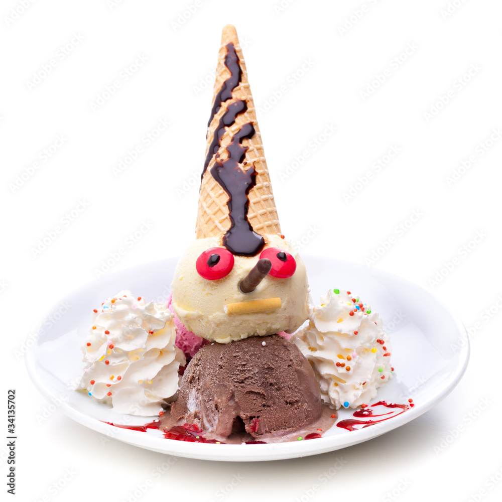 Kindereisbecher der Eiszauberer Stock Photo | Adobe Stock