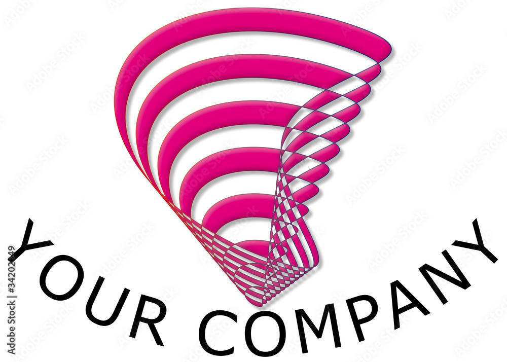 Logo_Schwingung_Energie_Fluegel Stock Illustration | Adobe Stock