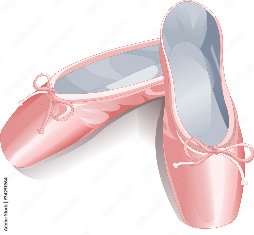 Ballet slippers Stock Vector | Adobe Stock