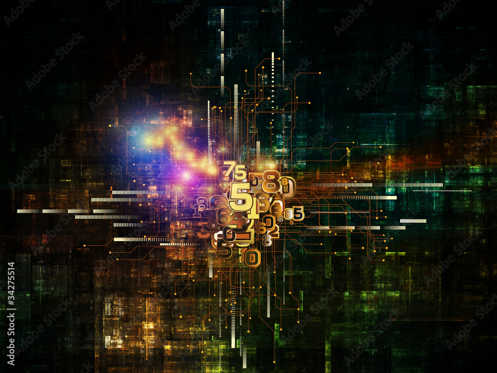 Digital Network Stock Illustration | Adobe Stock