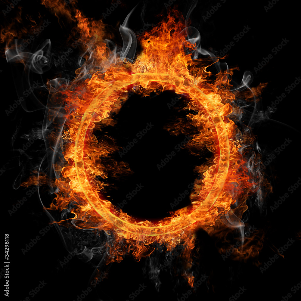 Fire ring Stock Illustration | Adobe Stock