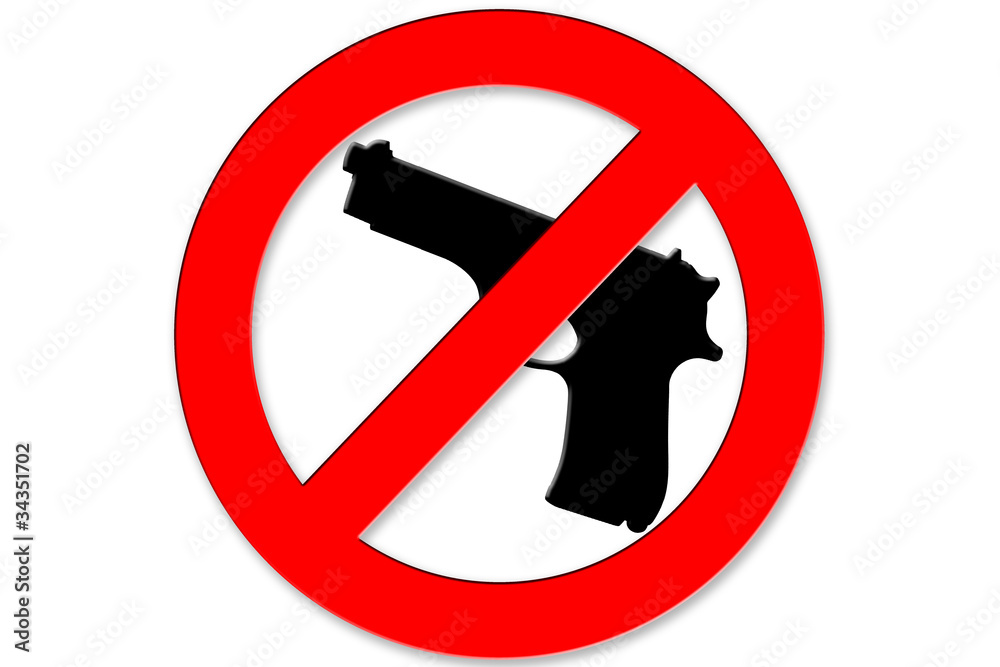 Waffenverbot Stock-Illustration | Adobe Stock