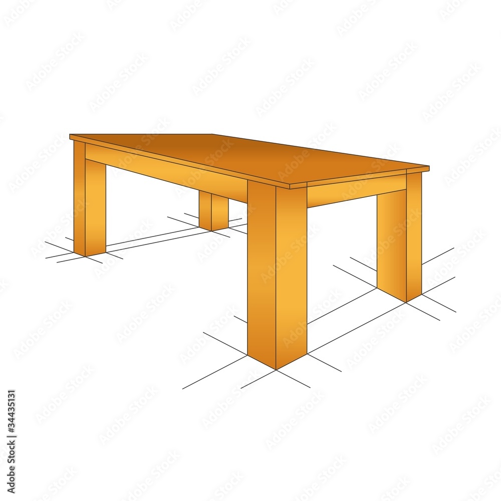 Isometric coffee table Stock Vector | Adobe Stock