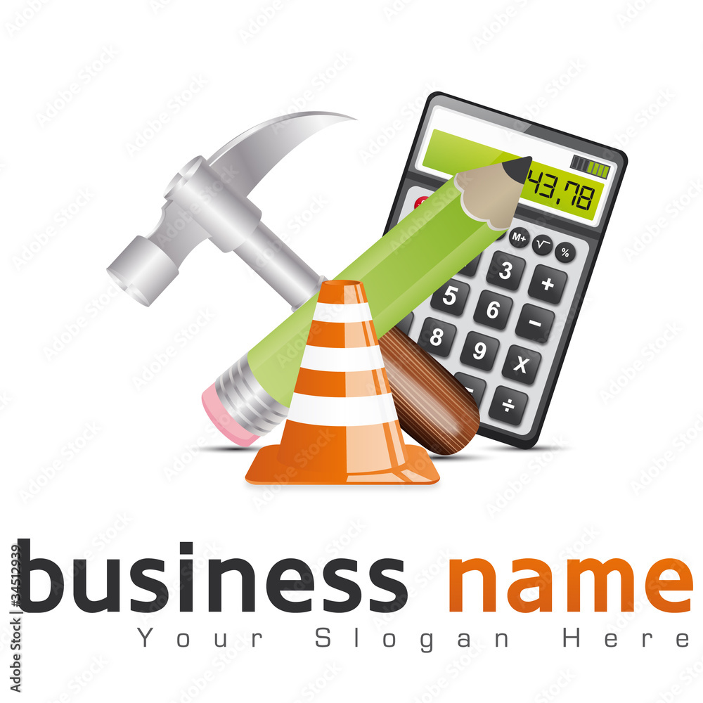 logo travaux/ bricolage Stock Vector | Adobe Stock