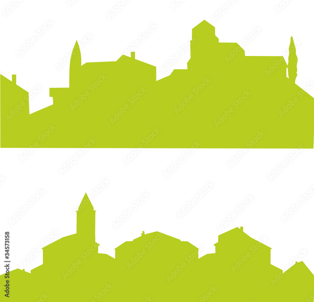 village français vert Stock Vector | Adobe Stock