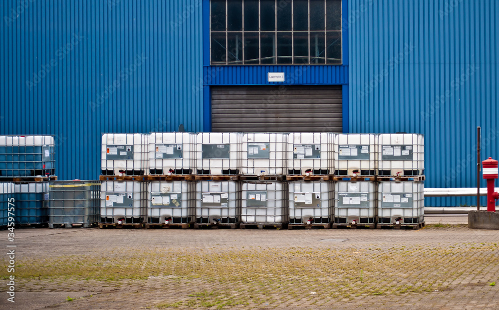 Container in a factory Stock Photo | Adobe Stock